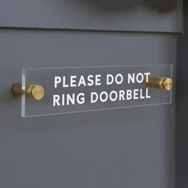 Do Not Ring Doorbell - Etsy