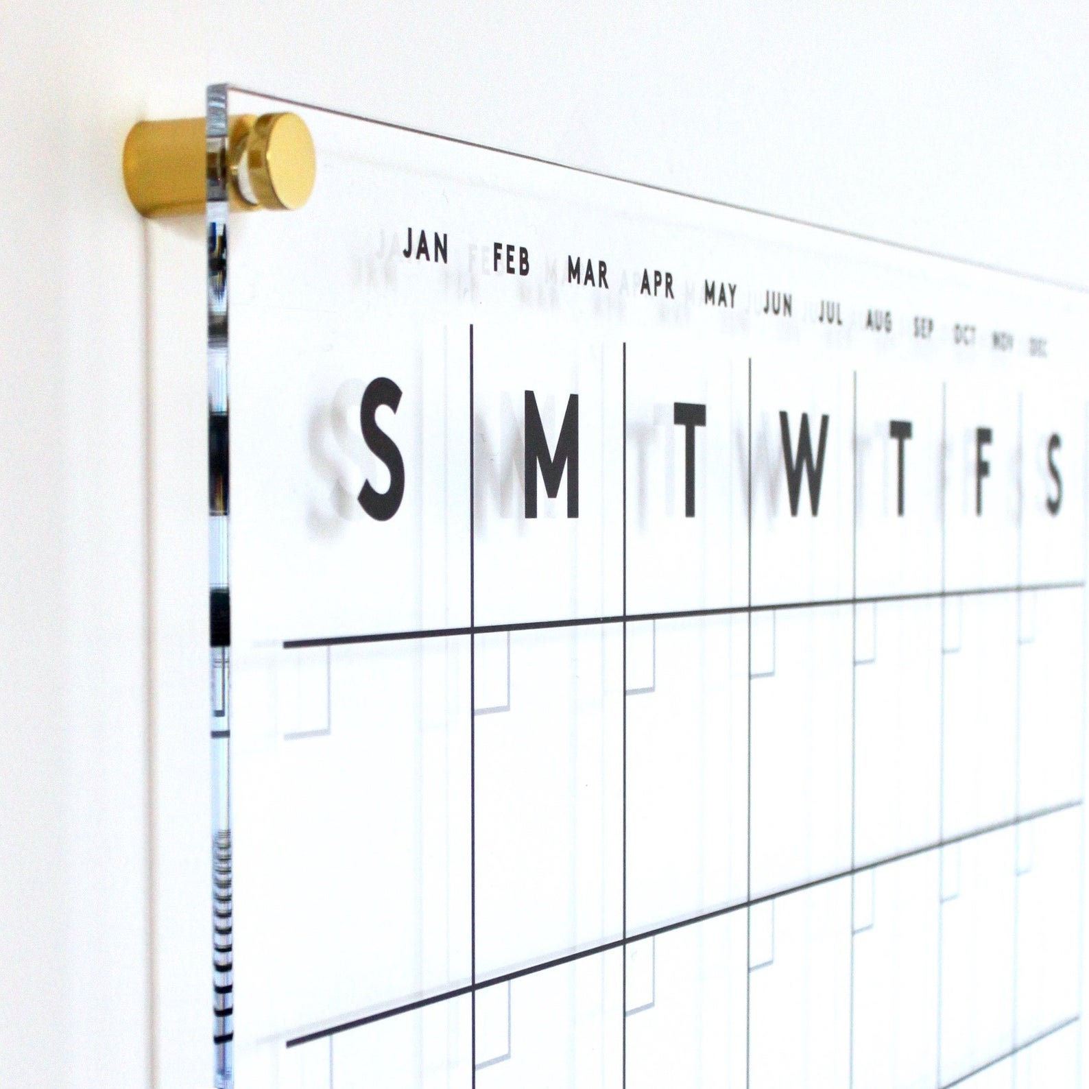 Monthly Acrylic Calendar With Week View Monthly & Weekly - Etsy