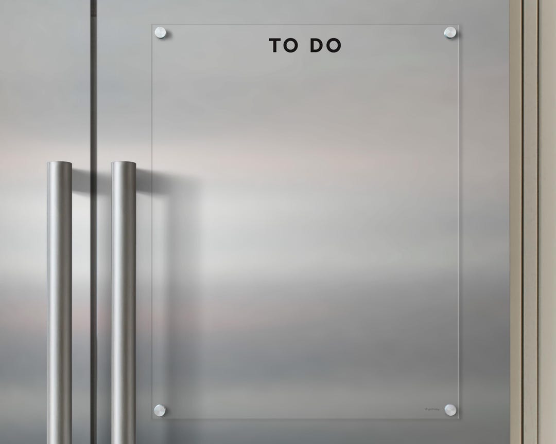 Magnetic Acrylic To-do List for Fridge | Customizable Dry Erase Memo ...