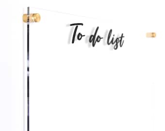 Personalized Clear Acrylic Dry Erase Memo Board - Etsy