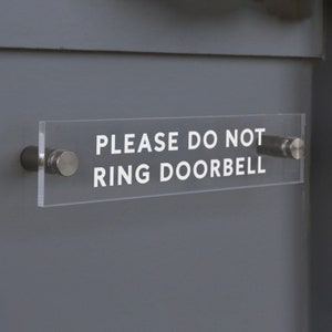 Please Do Not Ring Doorbell Sign - Etsy
