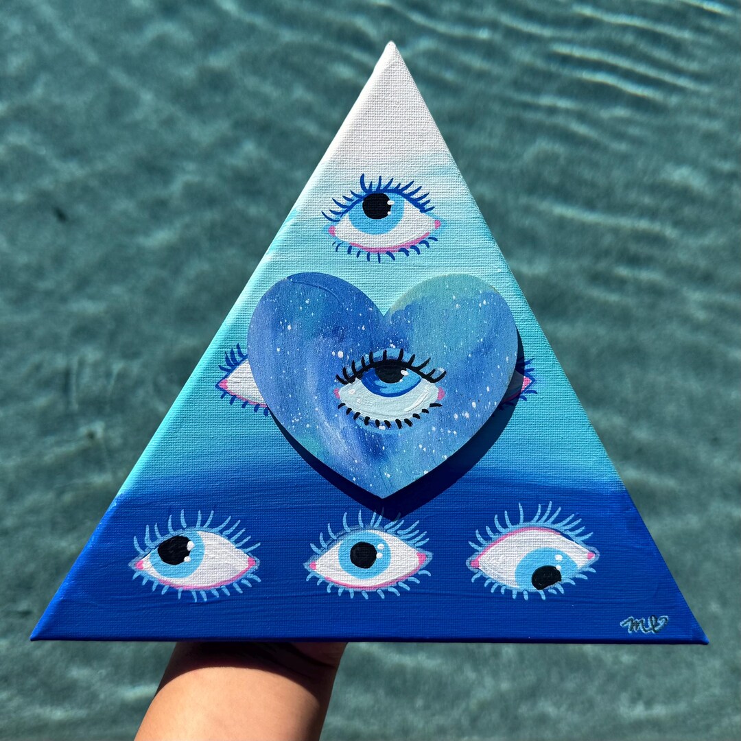 Evil Eye Pretty Little Angel Eyes Baby Blue Eyes 10 Inch Original ...