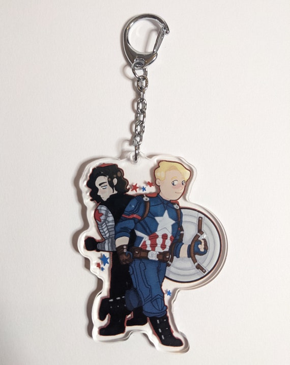 Cap & Bucky Keychain | Etsy