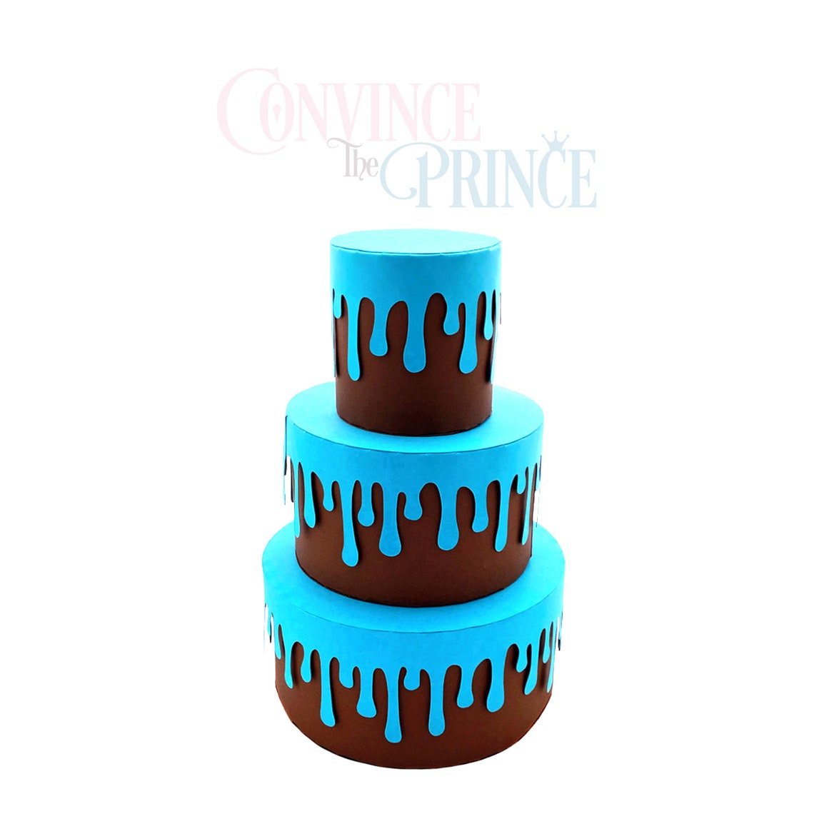 3D Birthday Cake Template SVG PNG PRINTABLE and for - Etsy