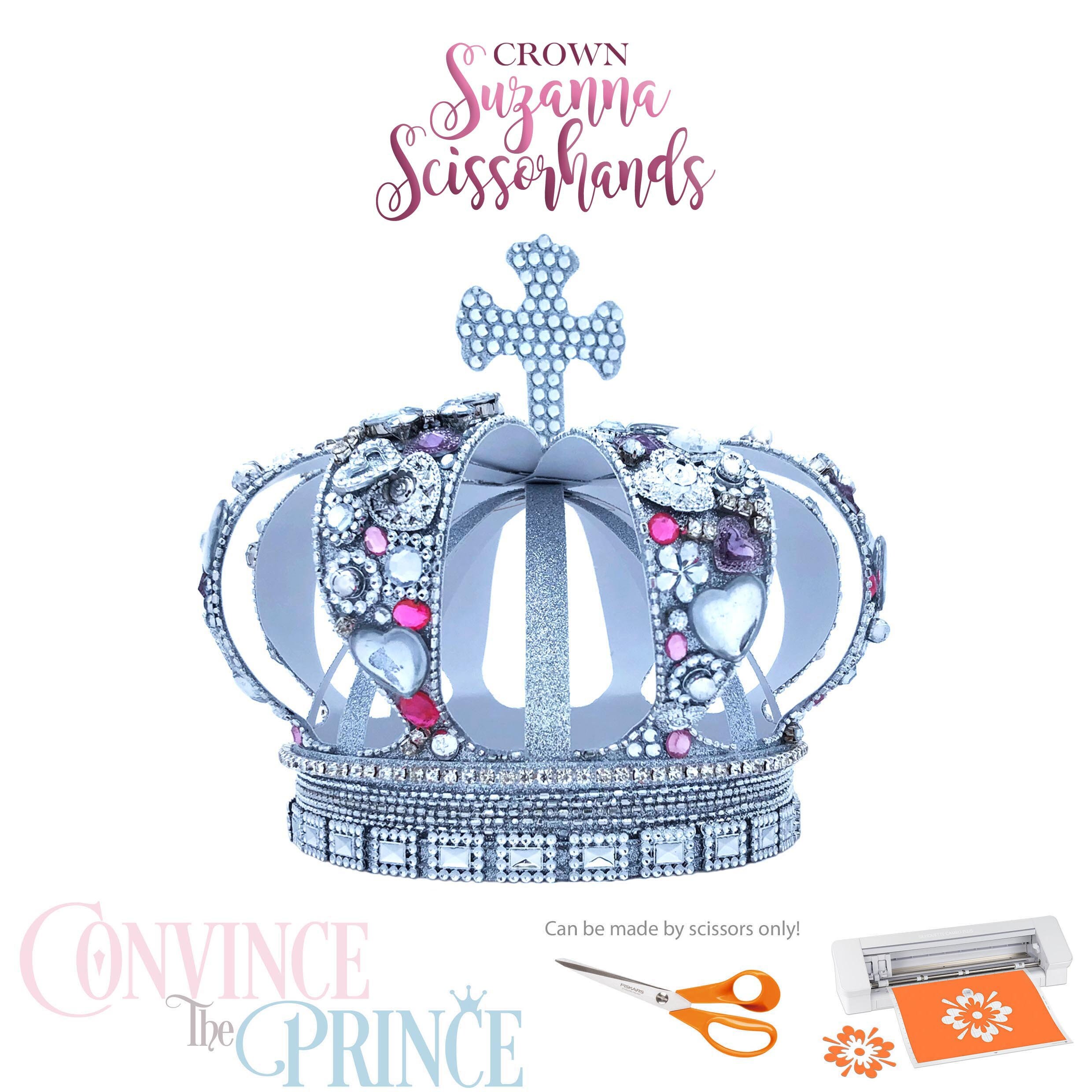 3D Crown | Crown Suzanna Scissorhands Template | JPG SVG | PRINTABLES ...