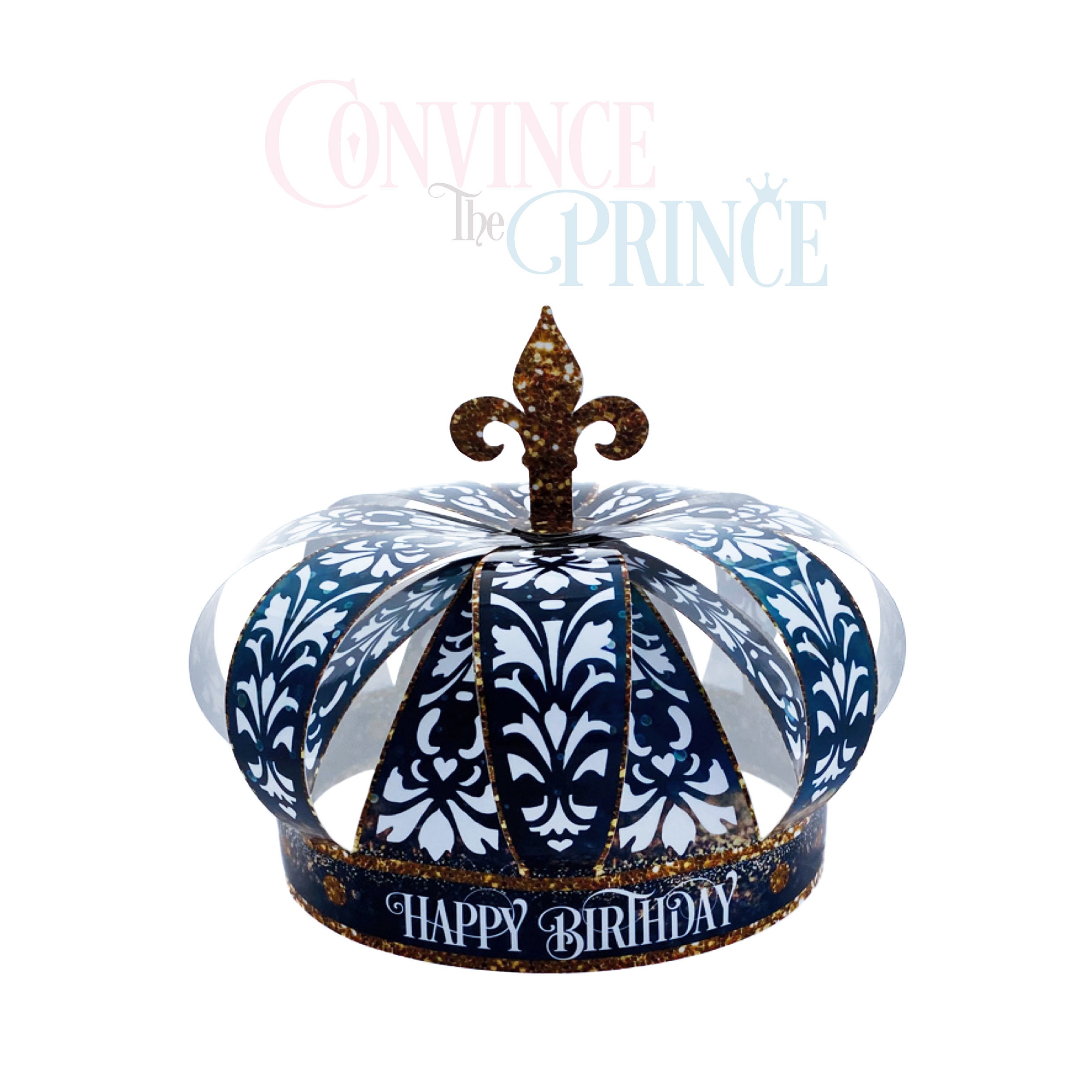 3D Crown King Crown PRINTABLE for Home Printing 2 - Etsy