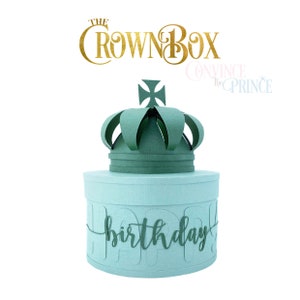 3D Crown Box Template | Unique Crownbox | Gift Wrapping Box | Birthday ...