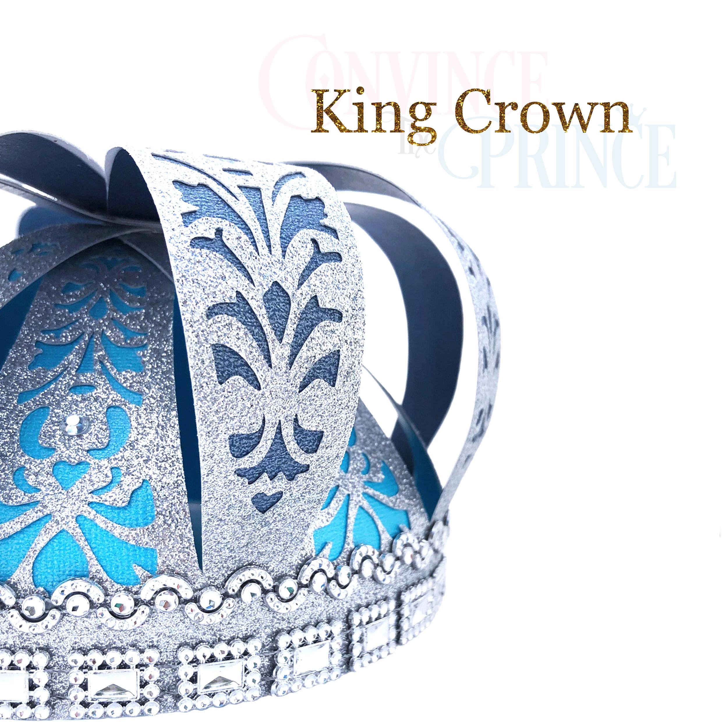 3D Crown King Crown Template SVG PNG Allinonecut - Etsy Australia