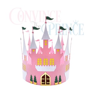 Castle Crown SVG for Cricut and Silhouette – Princess Castle Crown ...
