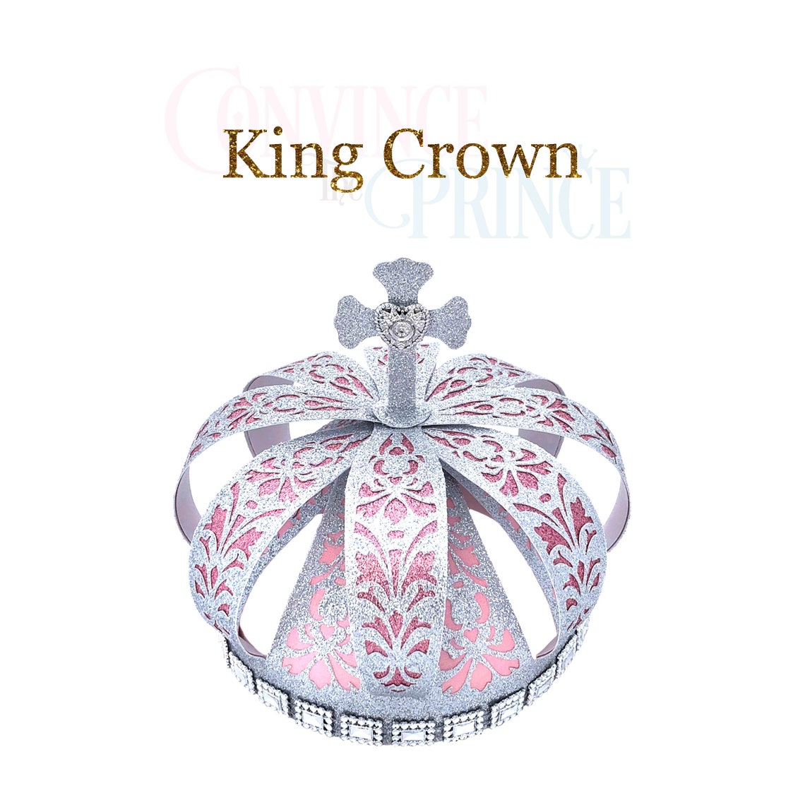 3D Crown King Crown Template SVG PNG Allinonecut - Etsy Australia