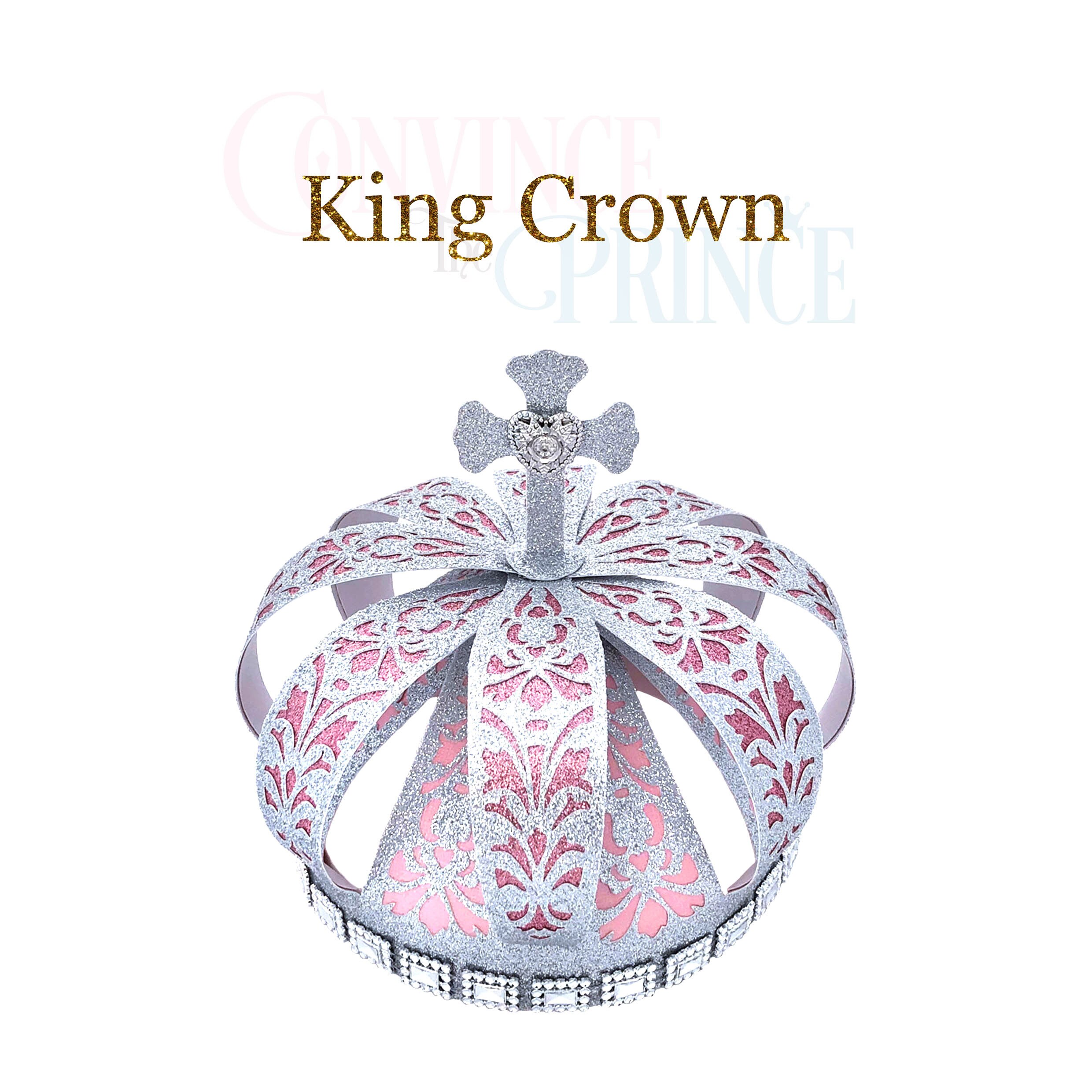 3D Crown King Crown Template SVG PNG Allinonecut - Etsy Australia
