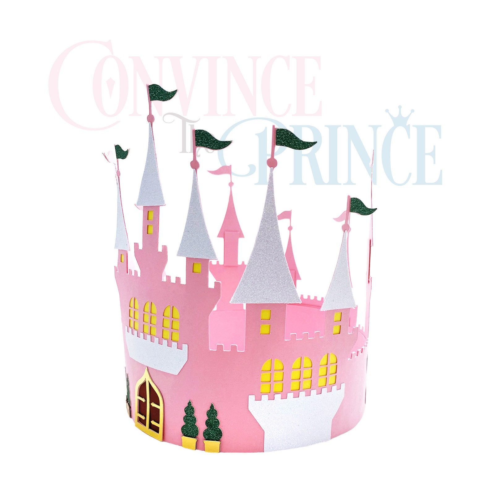 Castle Crown SVG for Cricut and Silhouette – Princess Castle Crown ...
