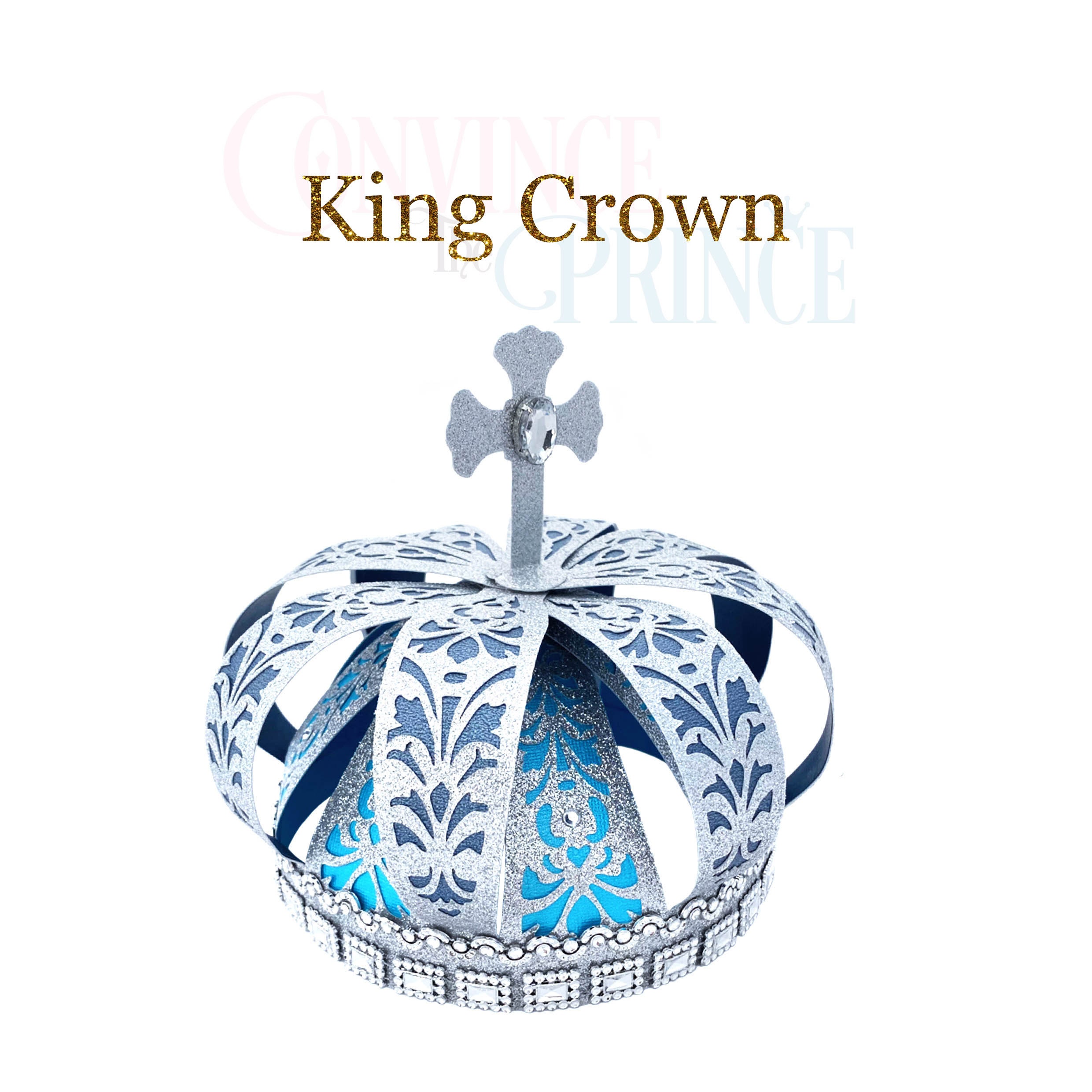3D Crown King Crown Template SVG PNG Allinonecut - Etsy Australia