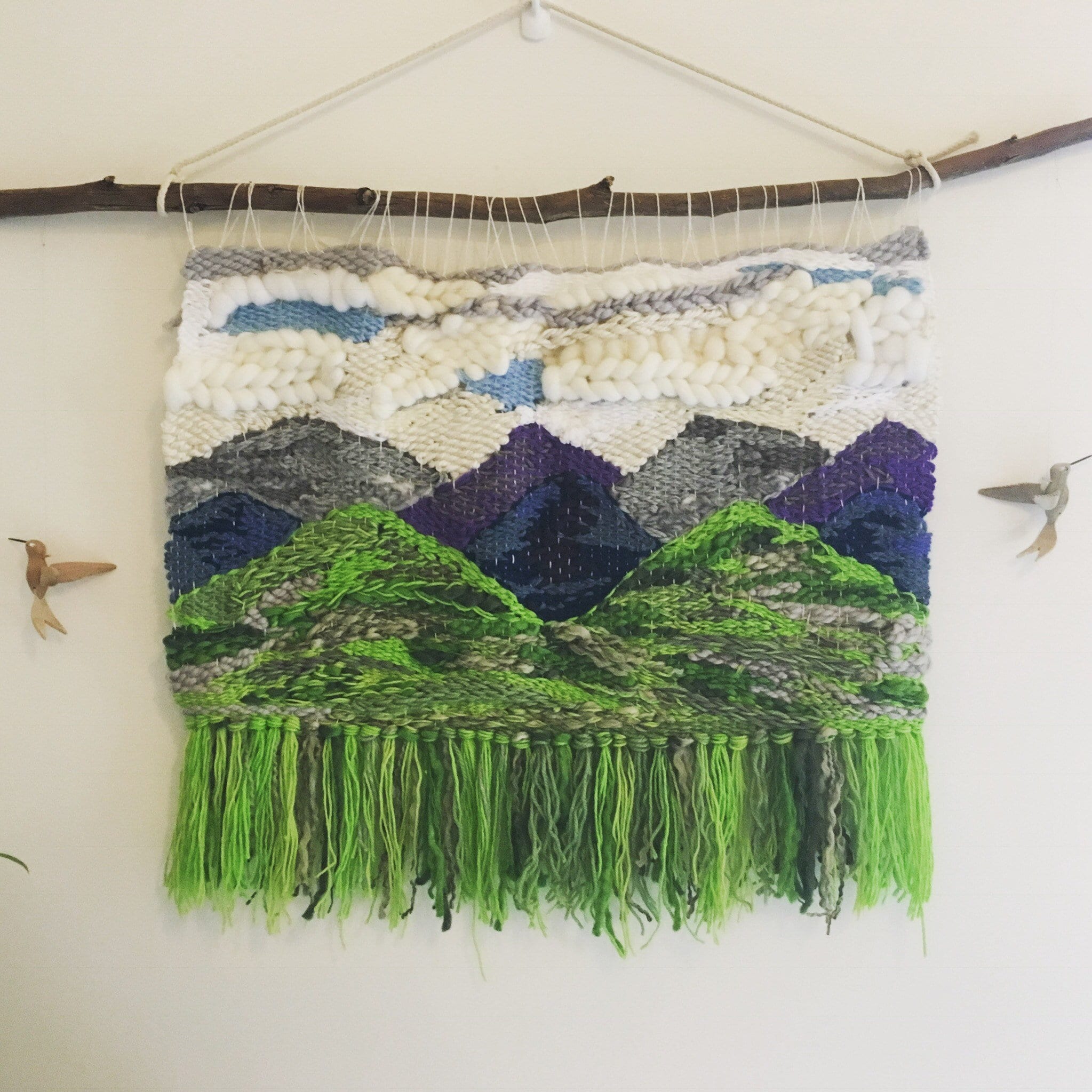 Woven Wall Hanging/ Weaving/ Tapestry Extra Large mountain - Etsy