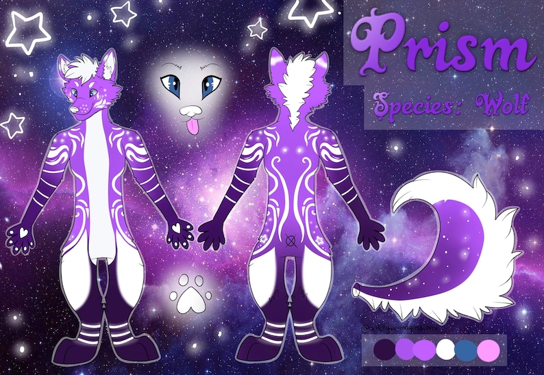 Fursona Reference Sheet Commission - Etsy