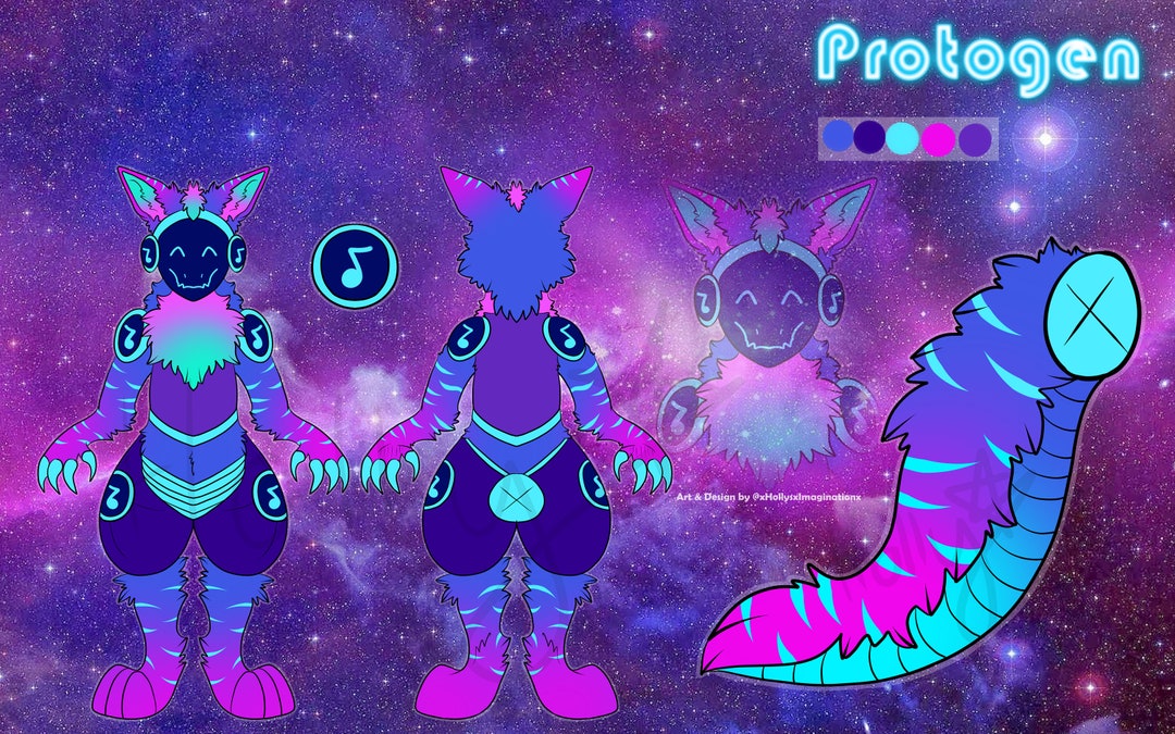 Protogen Fursona Character Adopt furry - Etsy