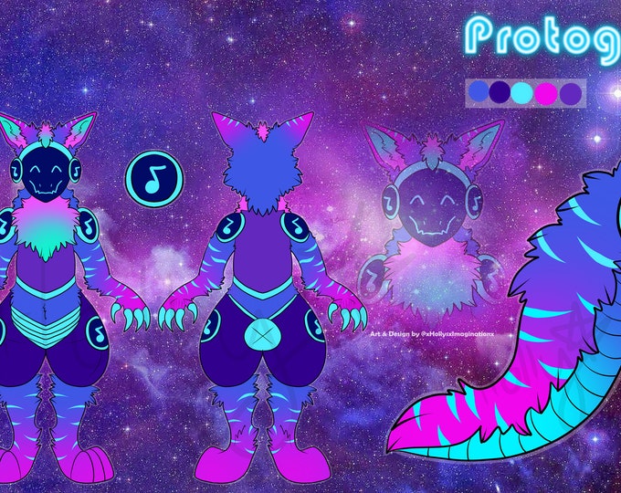 Protogen Fursona Character Adopt furry - Etsy