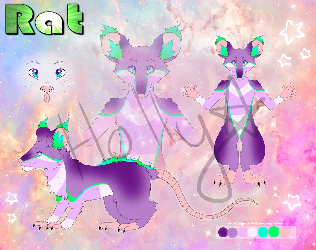 Fursona Character Adopt Rat furry - Etsy