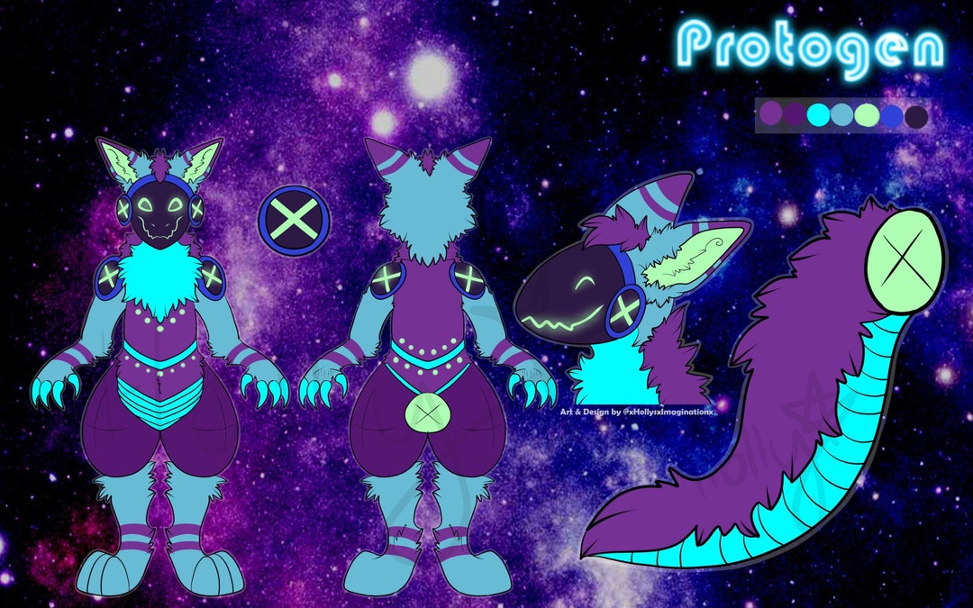 Protogen Fursona Character Adopt furry - Etsy
