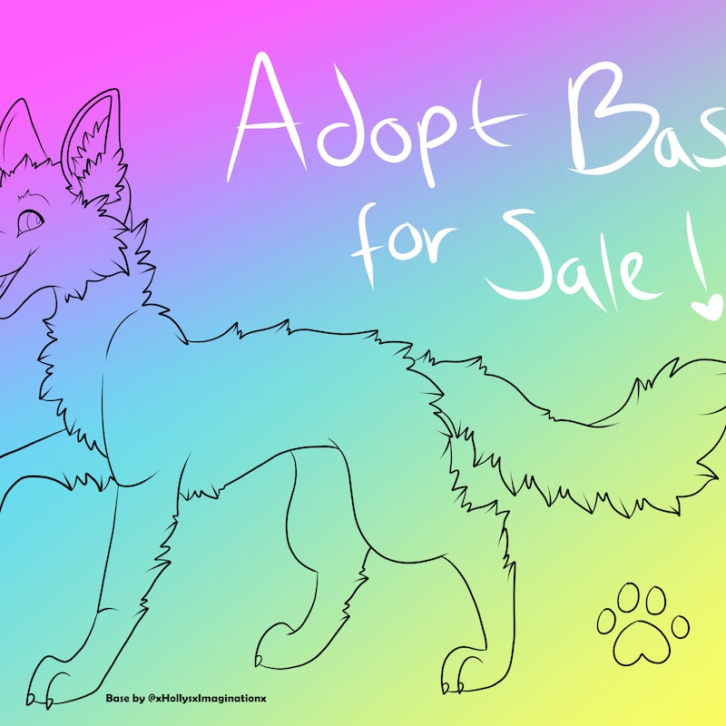 Wolf Ref Sheet Base - Etsy