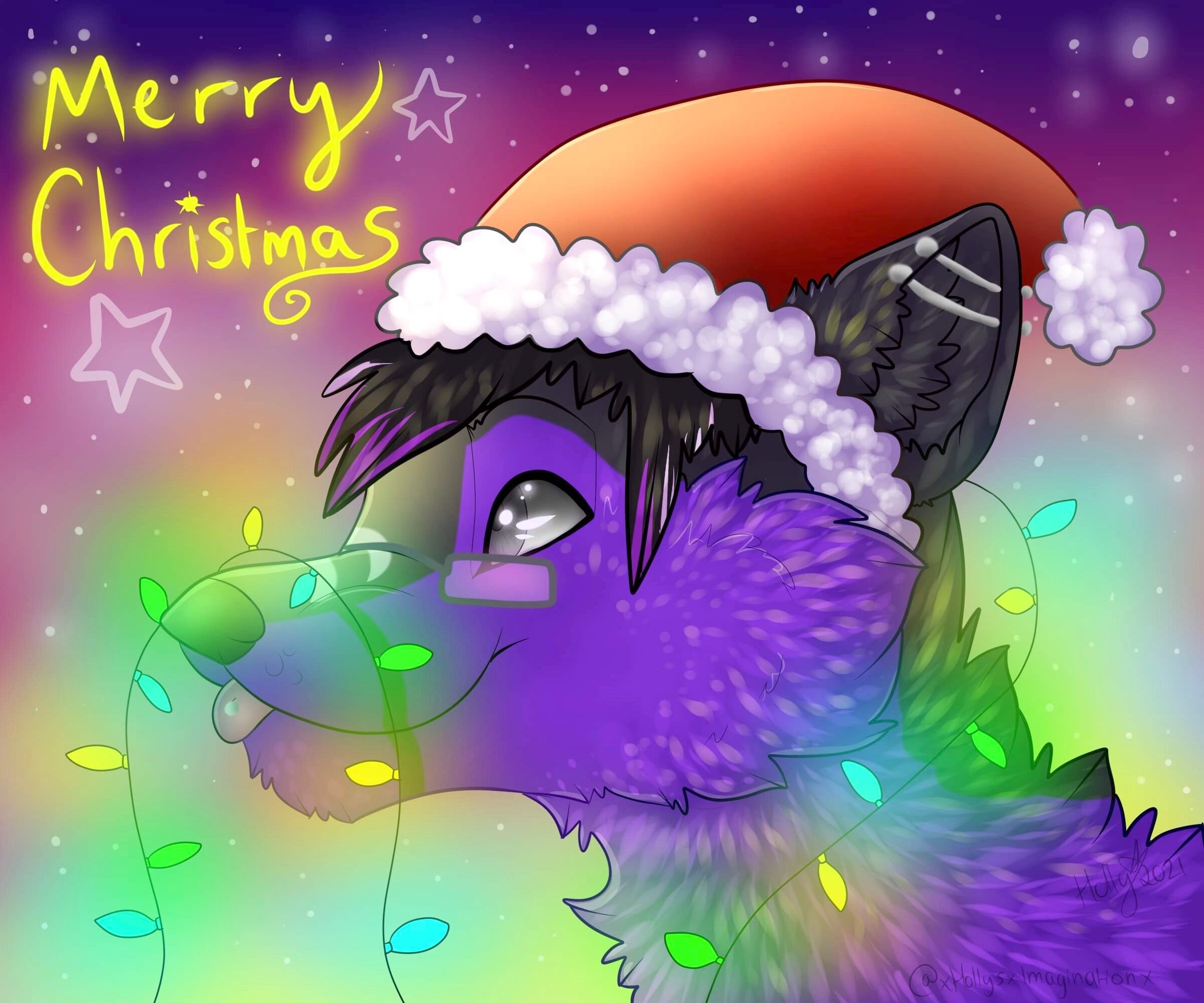 Fursona Christmas YCH furry | Etsy