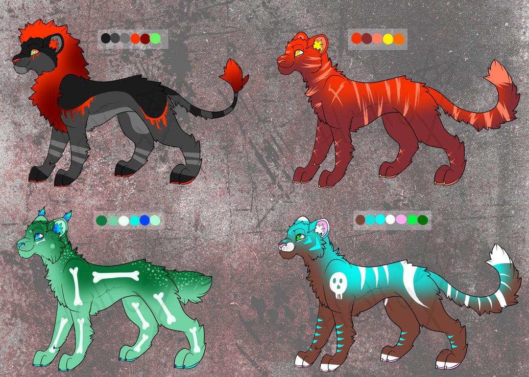 Fursona Character Adopt #furry Halloween - Etsy