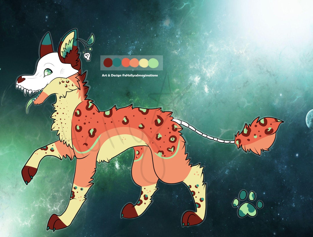 Fursona Character Adopt #furry Skulldog - Etsy