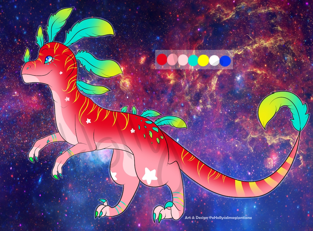 Fursona Character Adopt Raptor furry - Etsy