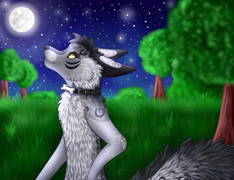 Furry Halfbody Scene Commission - Etsy