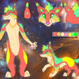 Custom Fursona Character Design Adopt #furry - Etsy