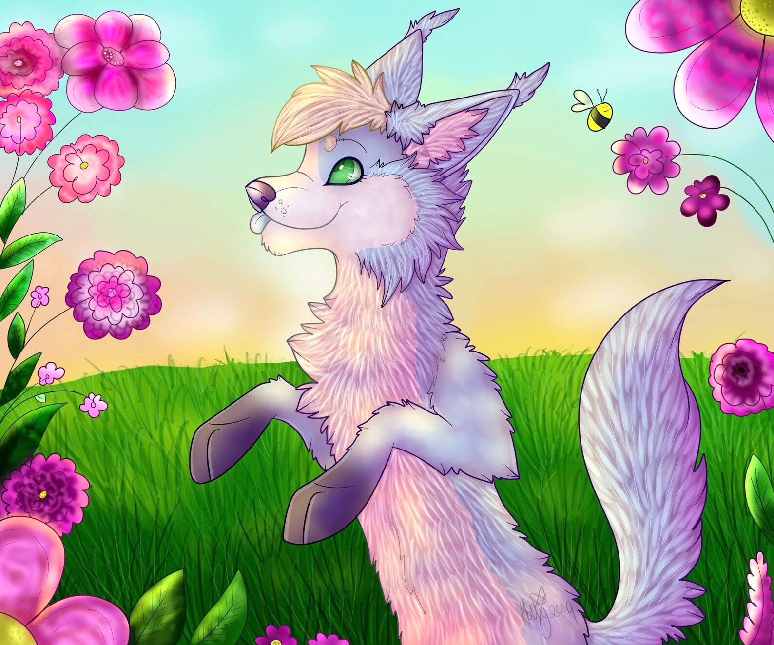 Furry Halfbody Scene Commission - Etsy