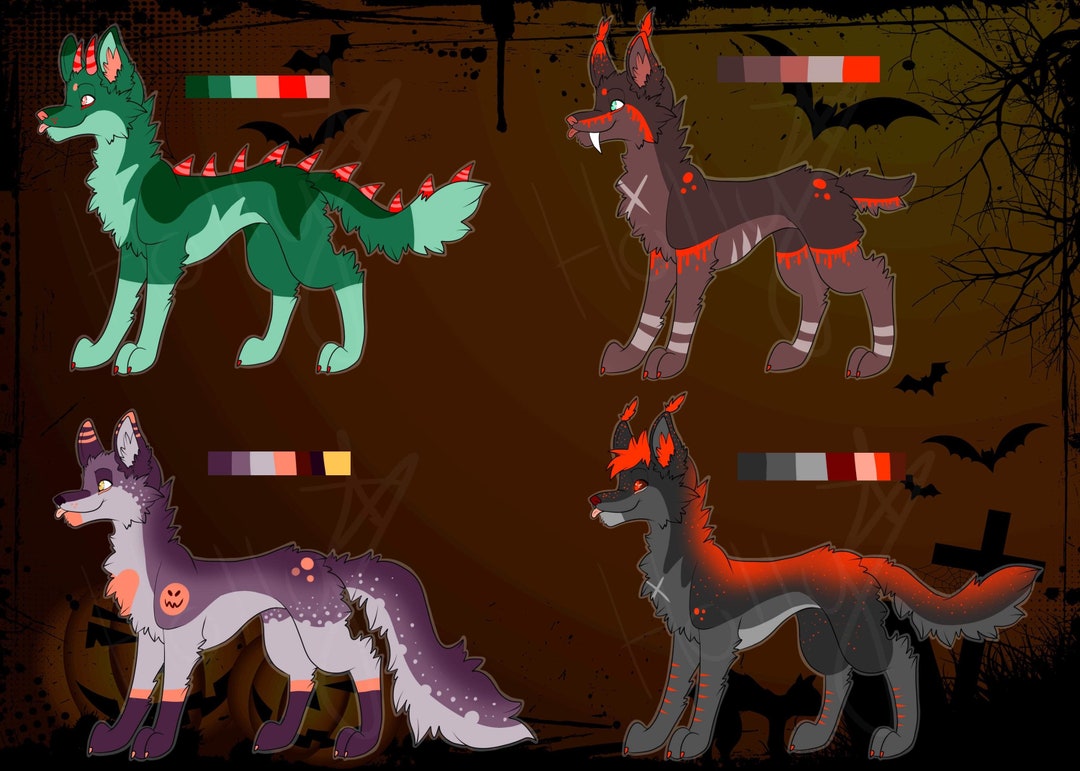 Fursona Character Adopt #halloween #furry - Etsy