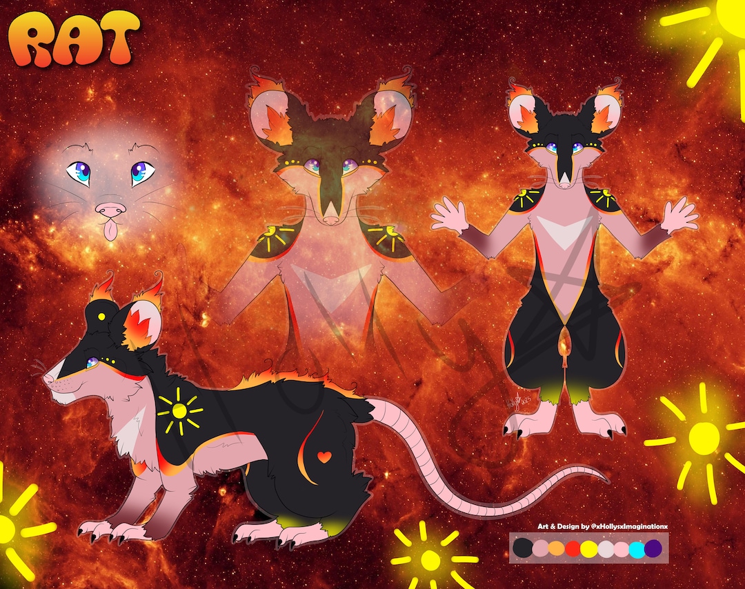Fursona Character Adopt Rat #furry - Etsy