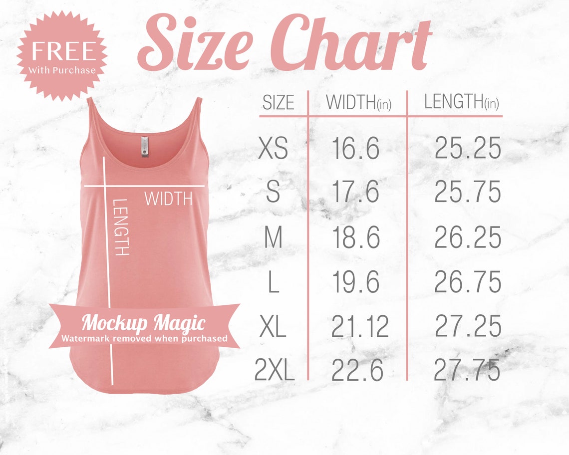Next Level 5033 All Colors | Color Chart Mockup 5033 Festival Muscle ...