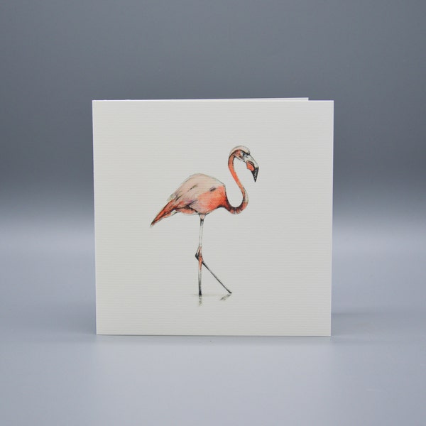 Flamingo Card - Etsy
