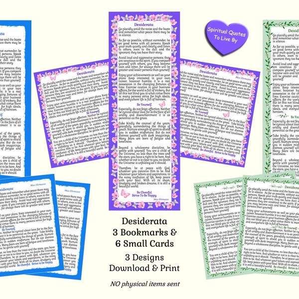 Desiderata - Etsy
