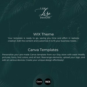 Wix Website Template, Tropical Template, Website Template, Hair Website ...