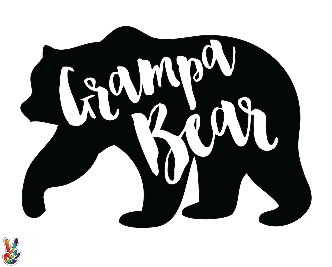 Grampa Bear SVG Grampa SVG Grampa Cut Files Grampa Digital - Etsy