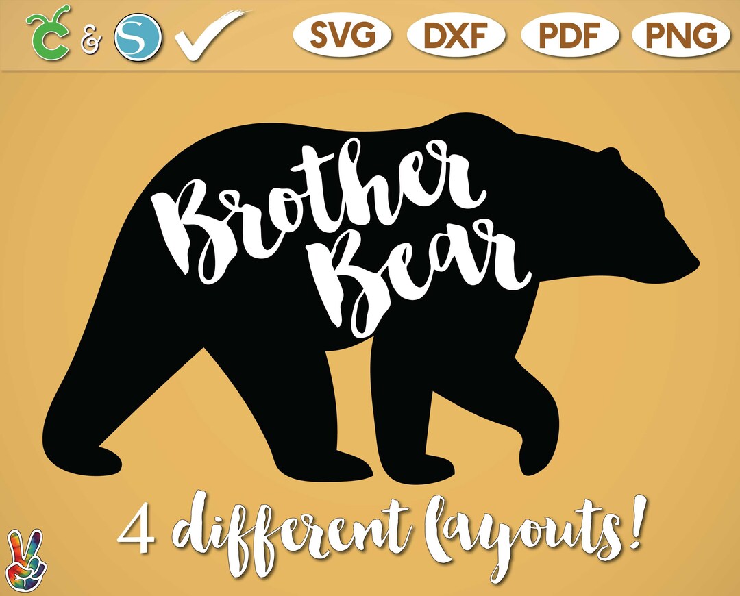 Brother Bear SVG Brother SVG Brother Cut Files Brother - Etsy Australia