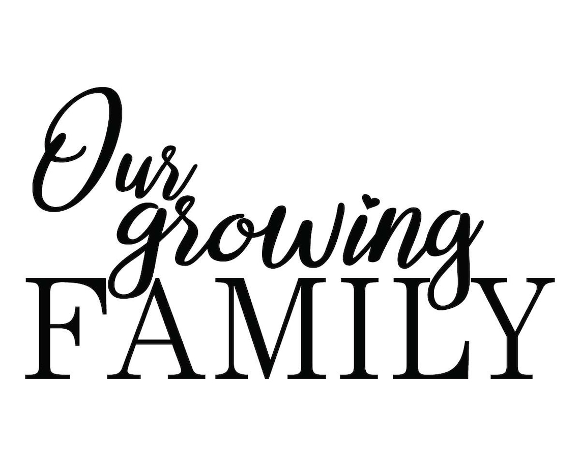 Growth Chart Ruler Add-on Our Growing Family SVG Growth - Etsy