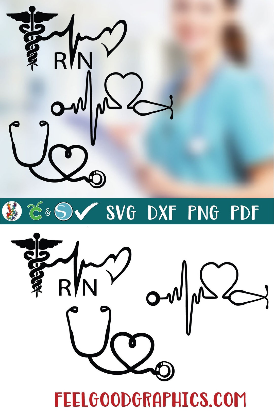 Nurse Svg, RN Svg, Nurse Decal Bundle, Nurse Svg Bundle, Nurse Iron On ...