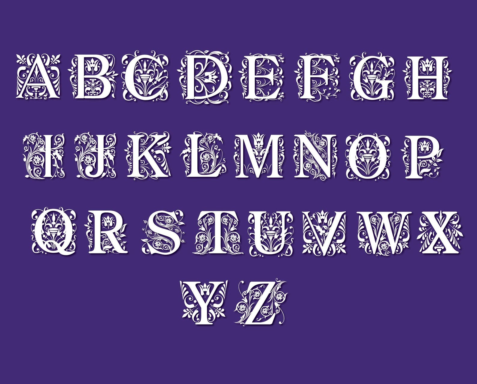 Regal Split & Regular Monogram SVG Monogram Vector Cricut - Etsy