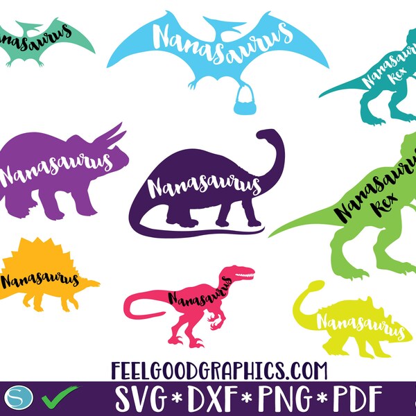 Nanasaurus Svg - Etsy