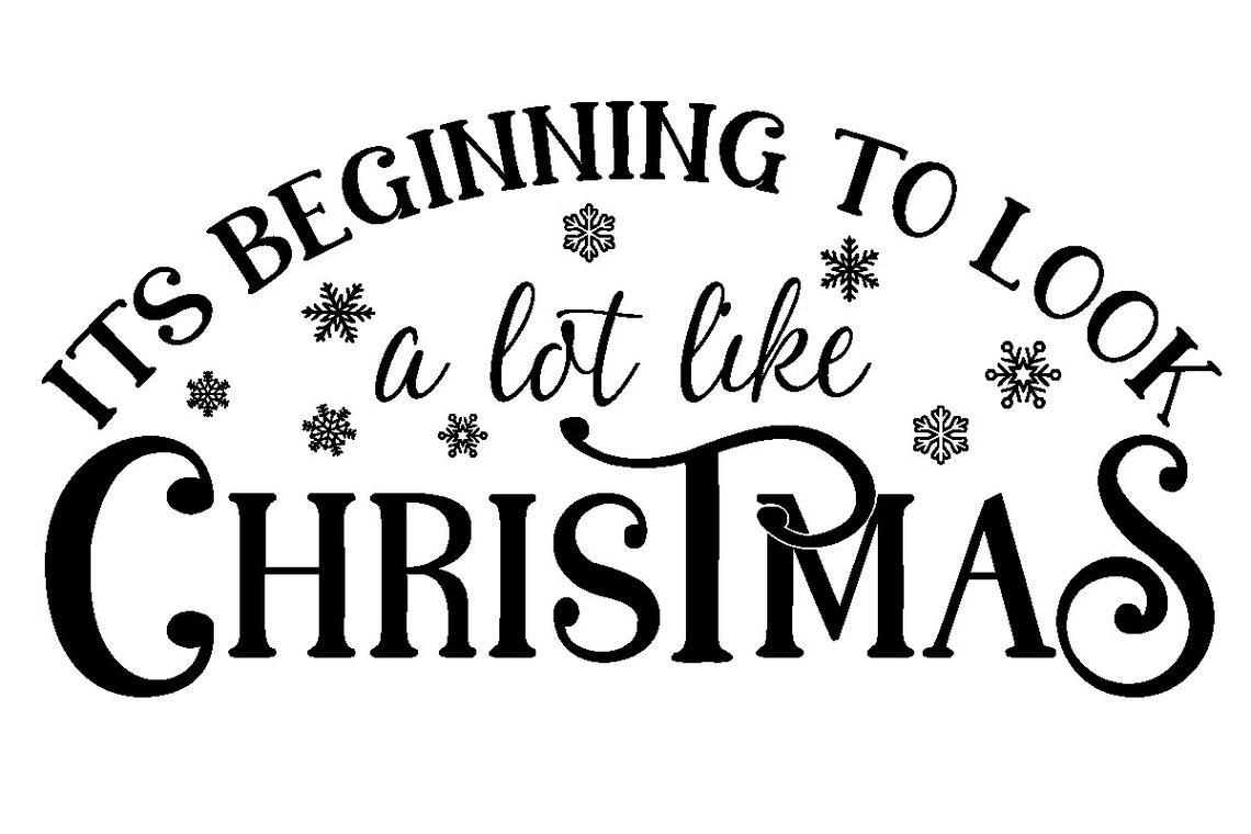Its Beginning to Look a Lot Like Christmas SVG Christmas Iron - Etsy