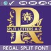 Regal Split & Regular Monogram SVG, Monogram Vector, Cricut Cut Files ...