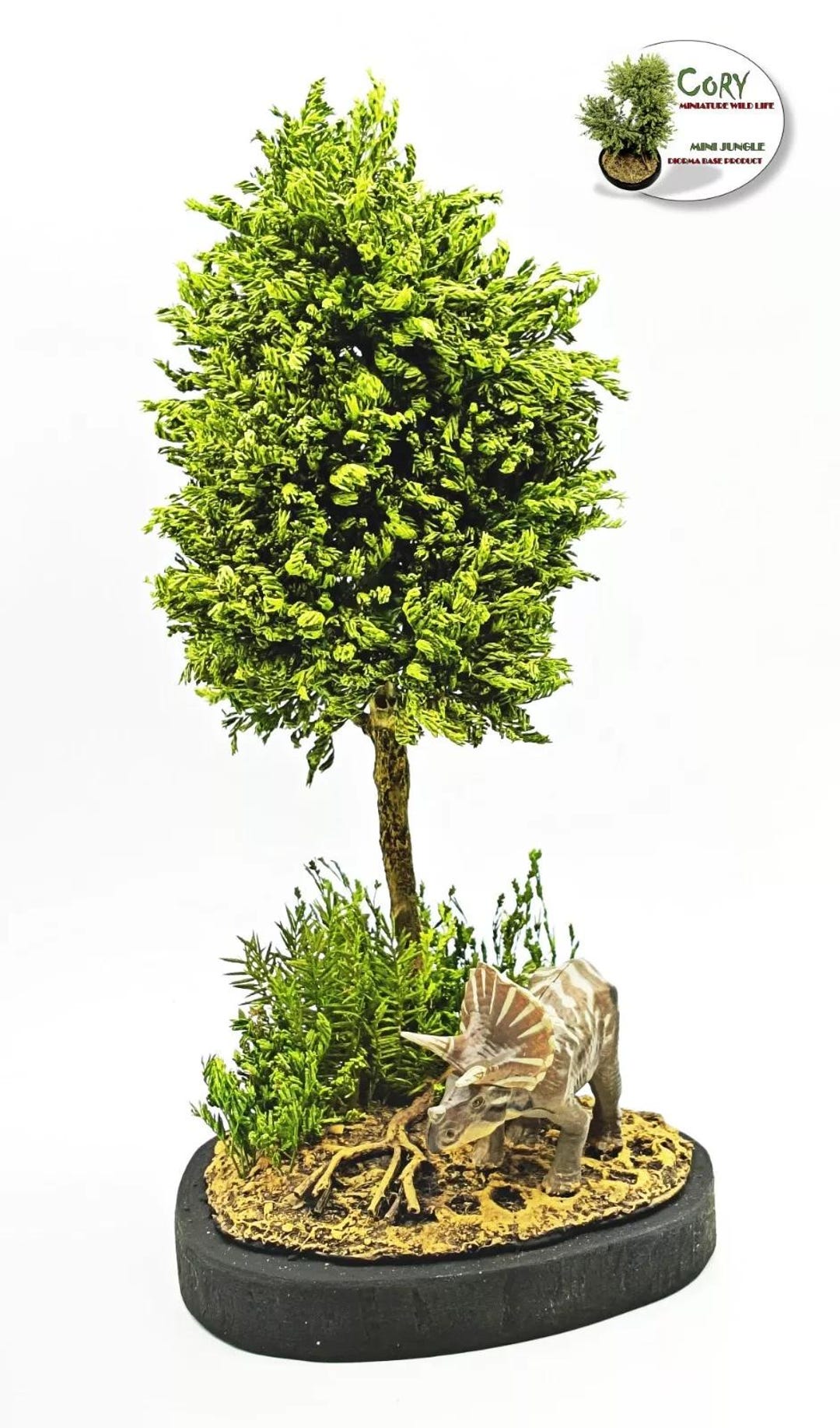 Handmade Miniature Jungle Life Diorama Base for Display dinosaur Scene ...