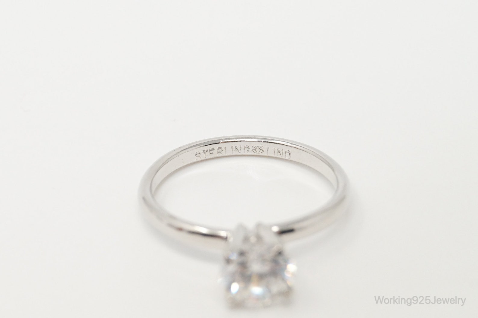 Vintage Designer Lind Cubic Zirconia Sterling Silver Ring - Etsy