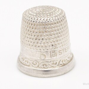 Victorian Antique Sterling Silver Thimble - Etsy