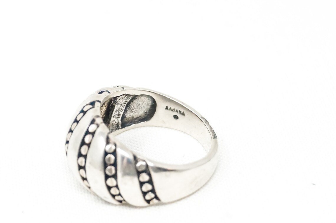 Vintage Designer Kabana KBN Art Deco Dome Style Sterling - Etsy