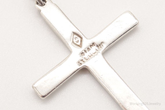 Vintage Large White Enamel Siam Sterling Silver Penda… - Gem